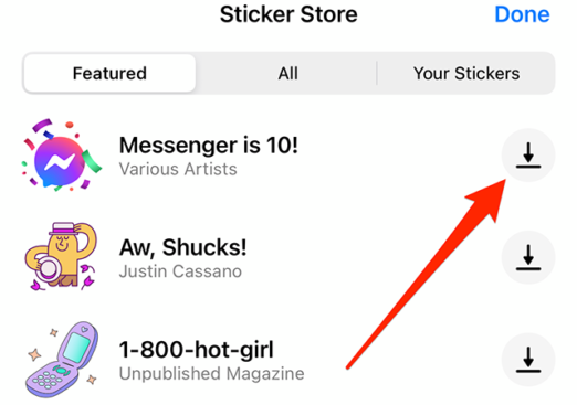 Messenger From Facebook: How to Use the Messenger is 10 Sticker Pack