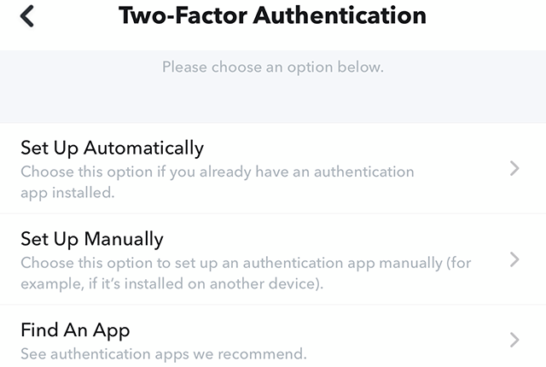 Snapchat: How to Turn on Two-Factor Authentication