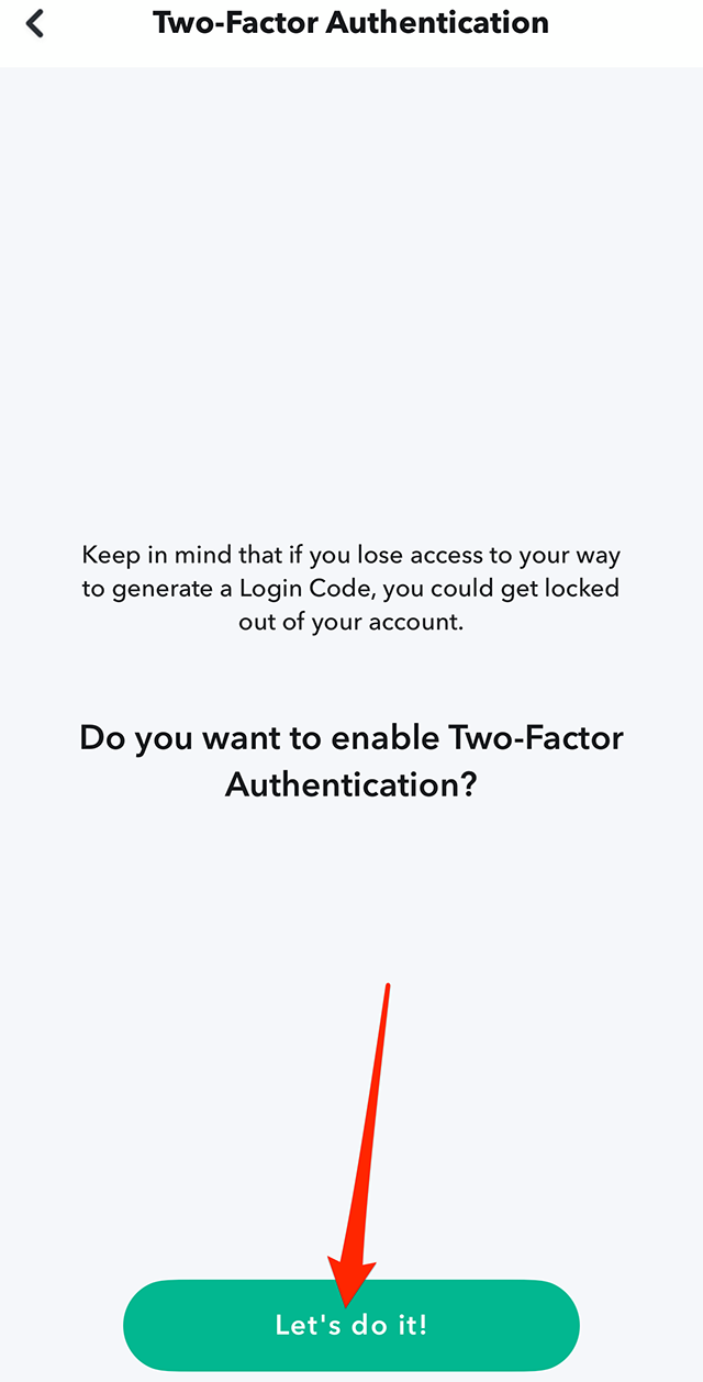 Snapchat: How to Turn on Two-Factor Authentication