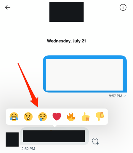 Twitter: How to Use Reactions in DMs