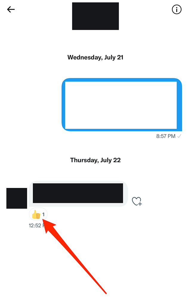 Twitter: How to Remove a Reaction in a DM