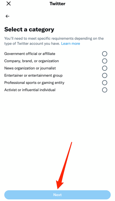 Twitter: How to Request Verification
