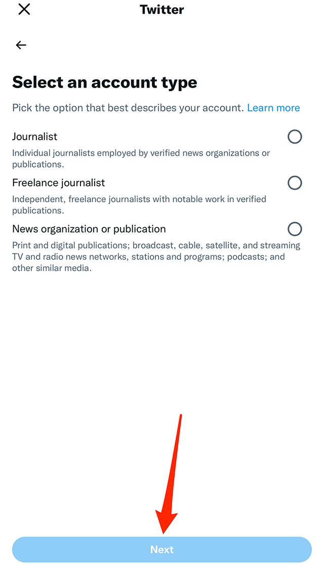 Twitter: How to Request Verification