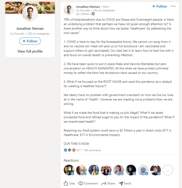 How Sweetgreen Can Save Face After CEO Jonathan Neman's Post