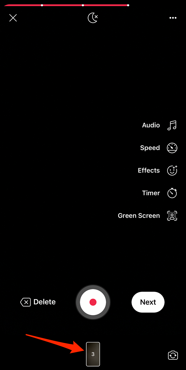 Facebook Reels: How to Reshoot a Clip in a Reel