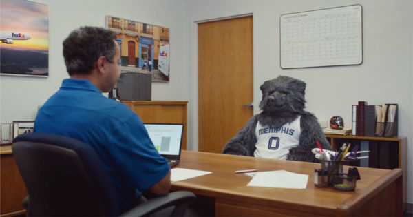 NBA Mascot Walks Into FedEx for a New Job