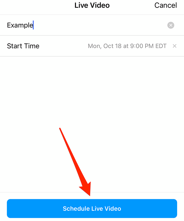 Instagram: How to Schedule a Live Video