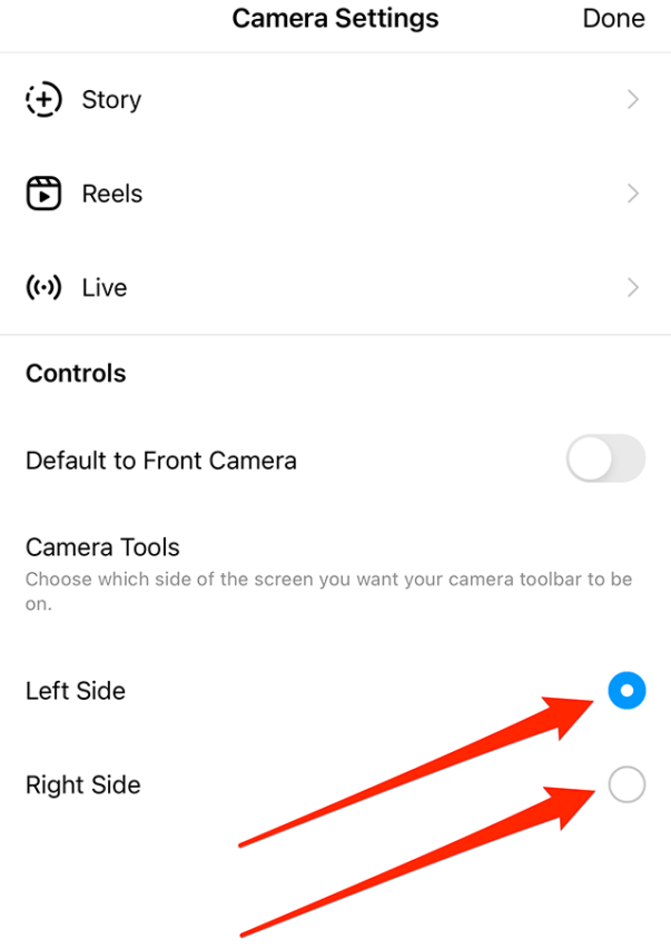 Instagram Stories: How to Move the Camera Tools
