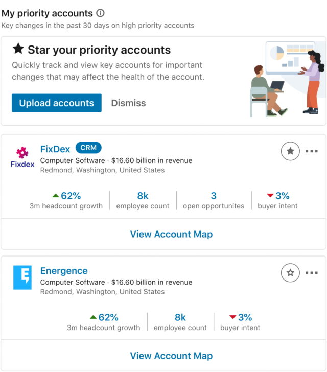 LinkedIn Sales Navigator gets Revamped Homepage & Priority Accounts