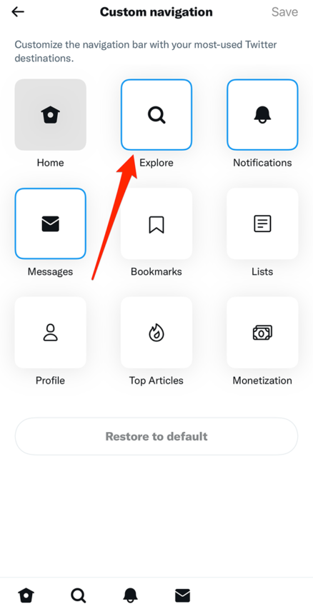 Twitter Blue: How to Customize the Navigation Bar on Mobile