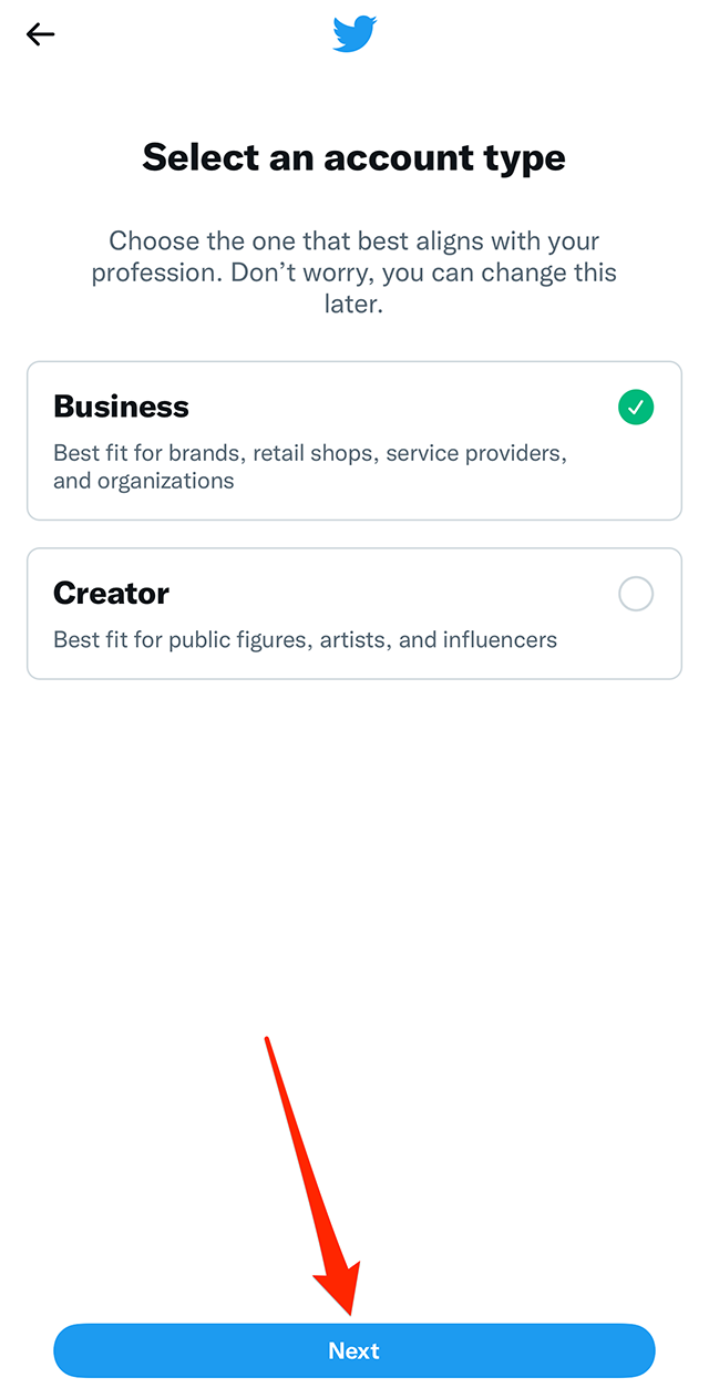 Twitter: How to Switch to a Business Profile