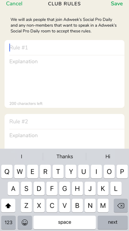 Clubhouse: How to Edit Your Club Rules