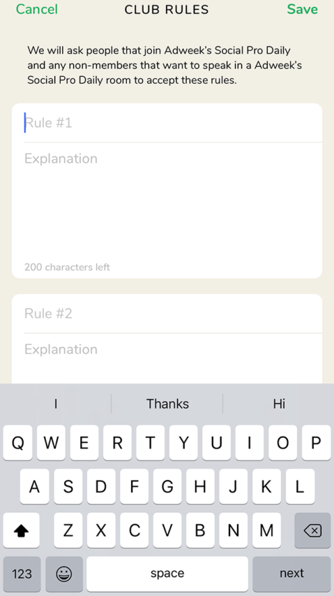 Clubhouse: How to Edit Your Club Rules