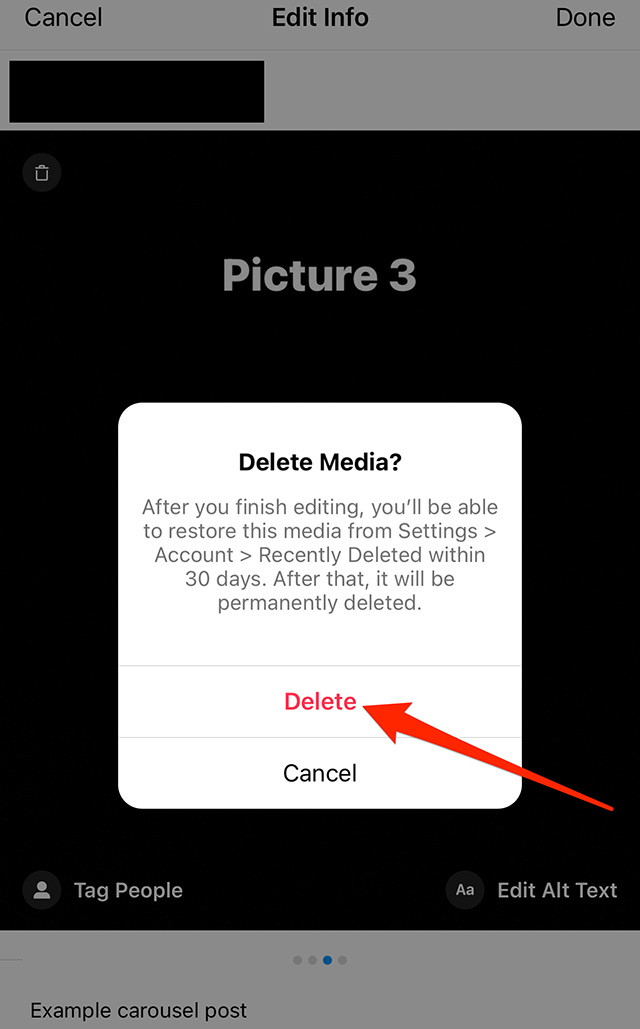 Instagram: How to Delete a Single Item From a Carousel Post