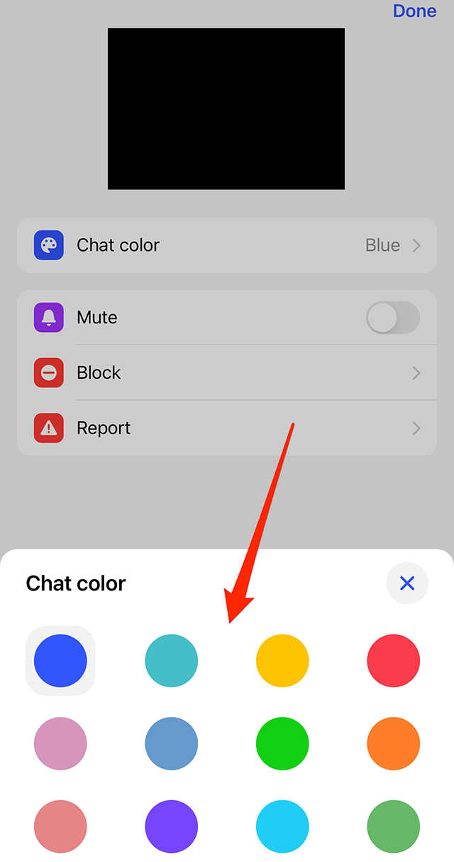 Messenger Kids: How to Change a Chat's Color