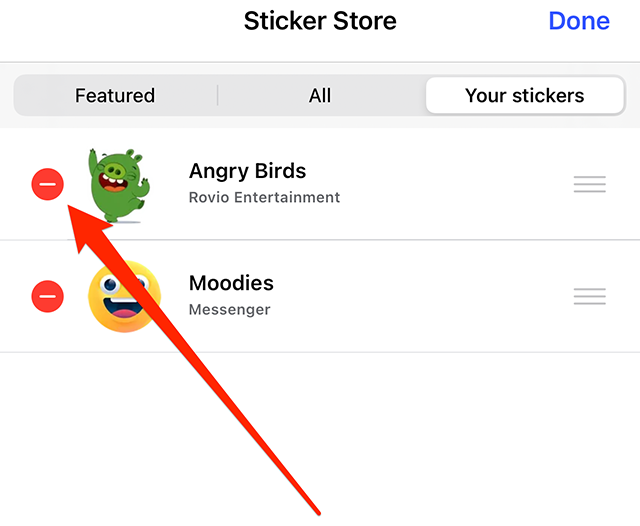 Messenger Kids: How to Delete Sticker Packs