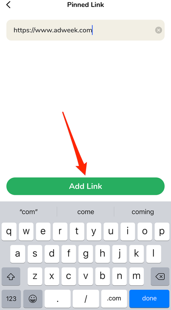 Clubhouse: How to Add a Pinned Link to a Room