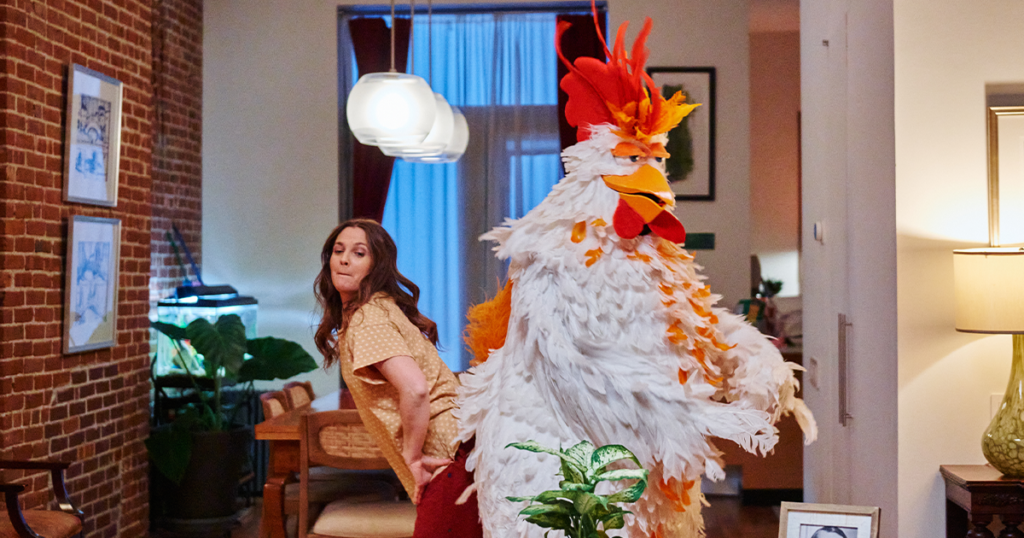 Drew Barrymore and Feathered Friend Promote Quorn U.S. Push