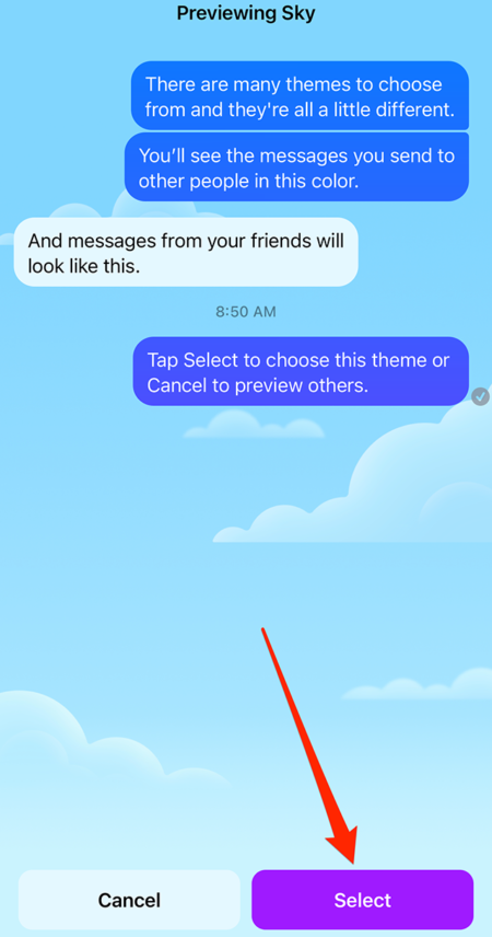 Messenger: How to Use the Sky Chat Theme