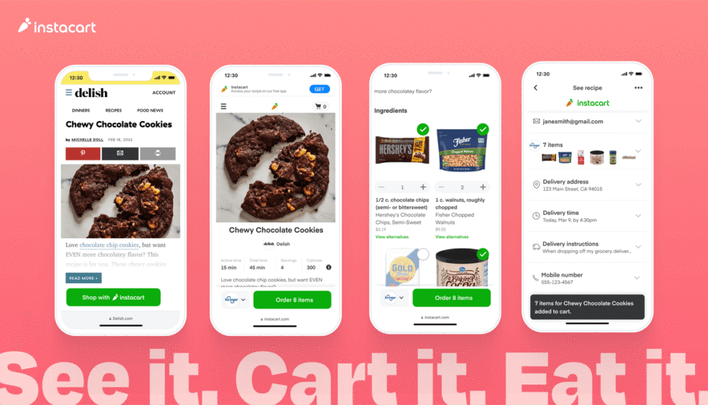 Instacart Debuts Shoppable Recipes With TikTok, Hearst Magazines, Tasty