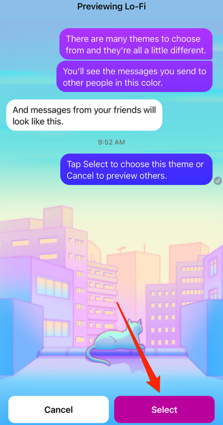 Messenger: How to Use the Lo-Fi Chat Theme