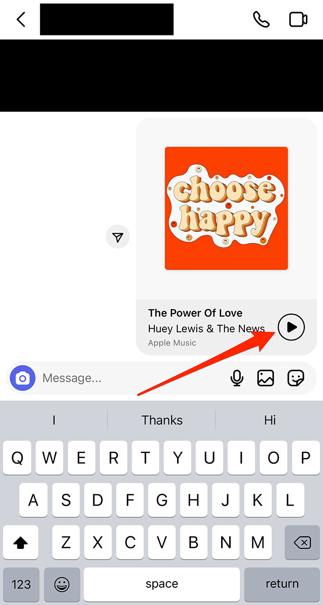 Instagram: How to Share a Song From Apple Music in a DM