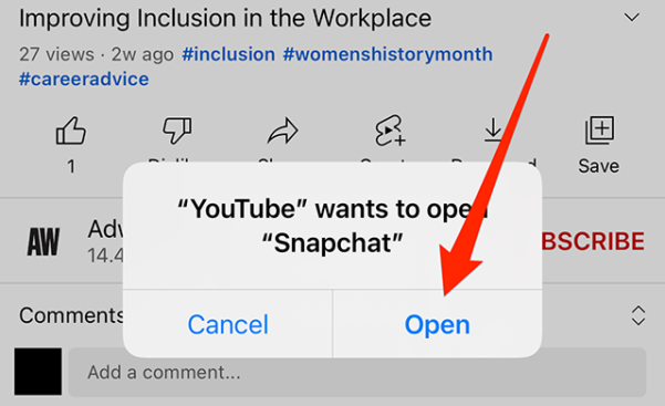 Snapchat: How to Share a YouTube Video in a Snap