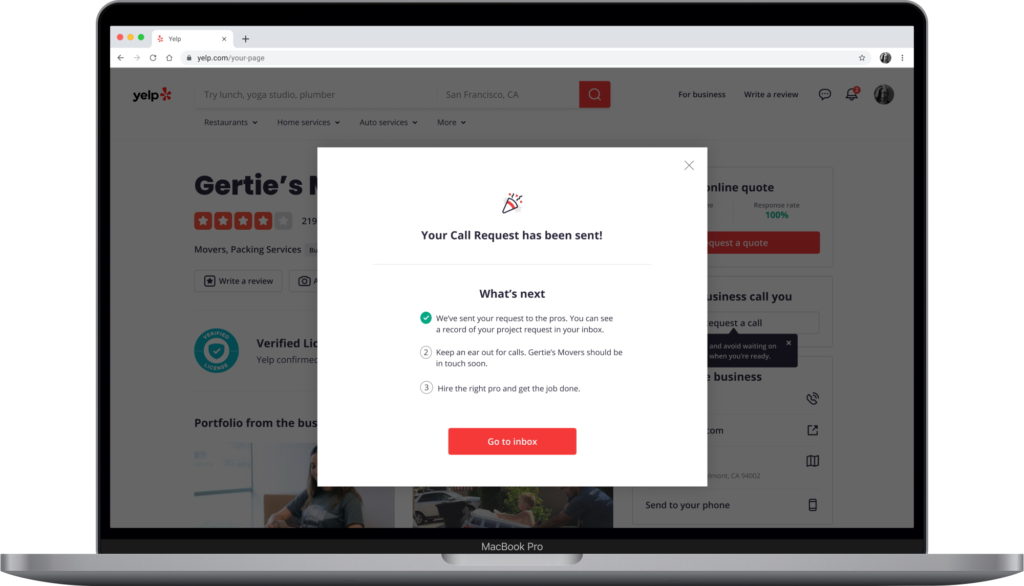Potential Customers on Yelp Can Now Request a Call From Service Businesses