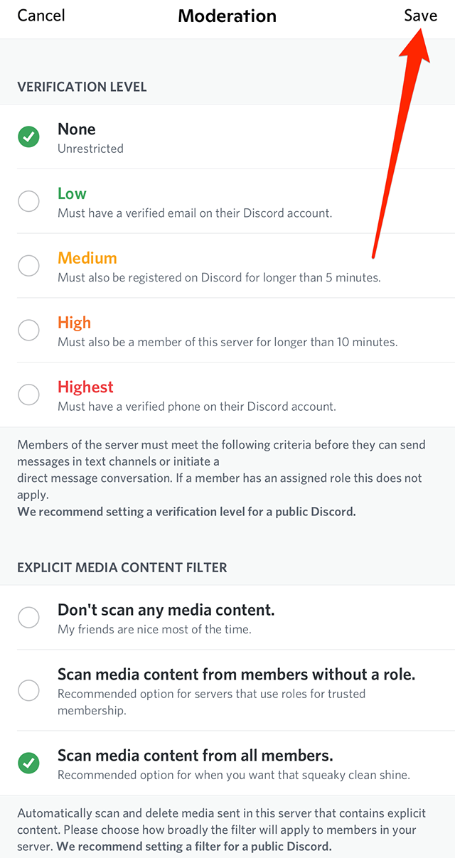 Discord: How to Turn On the Explicit Media Content Filter on a Server