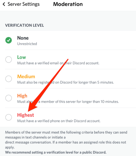 Discord: How to Change Your Server's Verification Level
