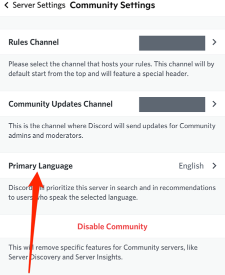 Discord: How to Change Your Server's Primary Language on Mobile