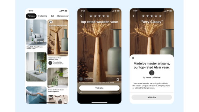 Pinterest Debuts Idea Ads, Paid Partnership Tool