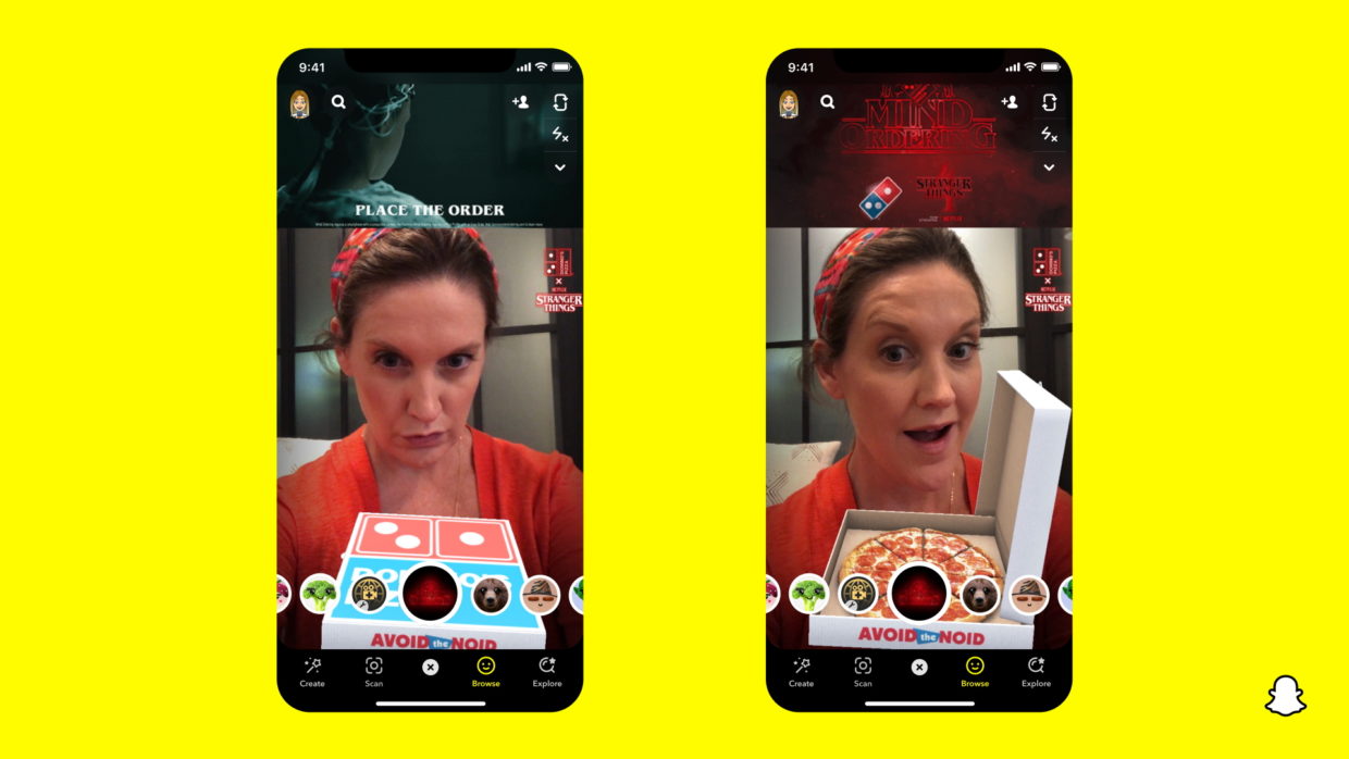 Domino’s Extends ‘Mind Ordering’ Campaign With Snapchat AR Lenses Tied ...