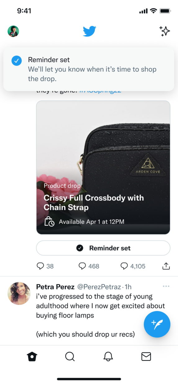 Twitter Debuts Product Drops