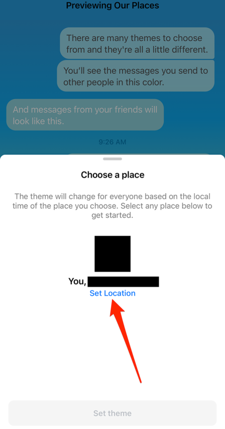 Messenger: How to Use the Our Places Chat Theme
