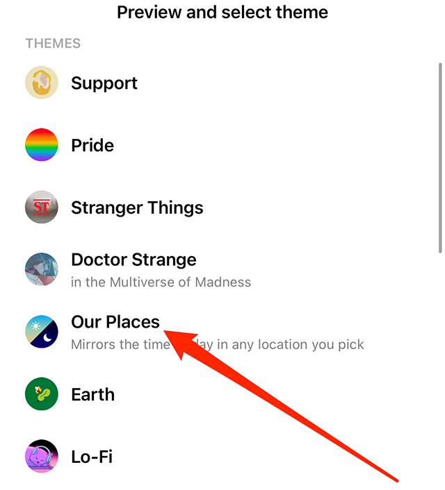 Messenger: How to Use the Our Places Chat Theme