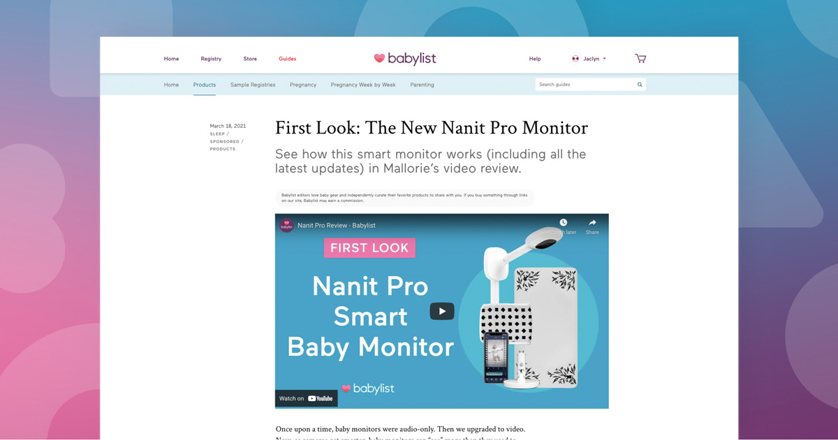 Babylist Rolls Out The Push Studio for Customized Content