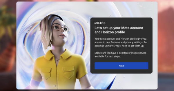Meta Accounts, Meta Horizon Profiles Begin Rolling Out Globally