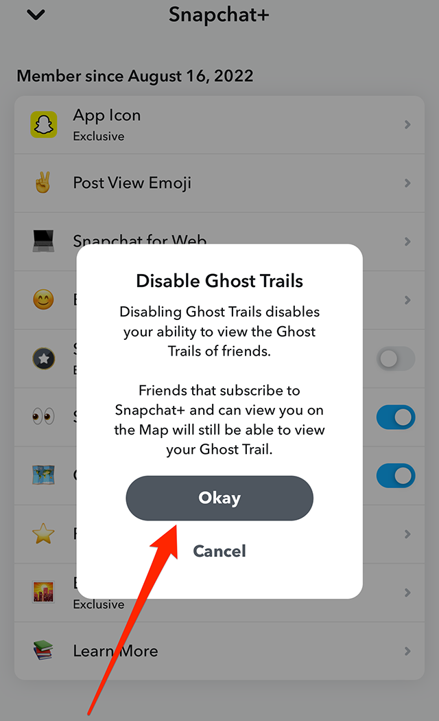 Snapchat+: How to Turn Off Ghost Trails