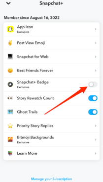 Snapchat+: How to Turn On the Snapchat+ Badge