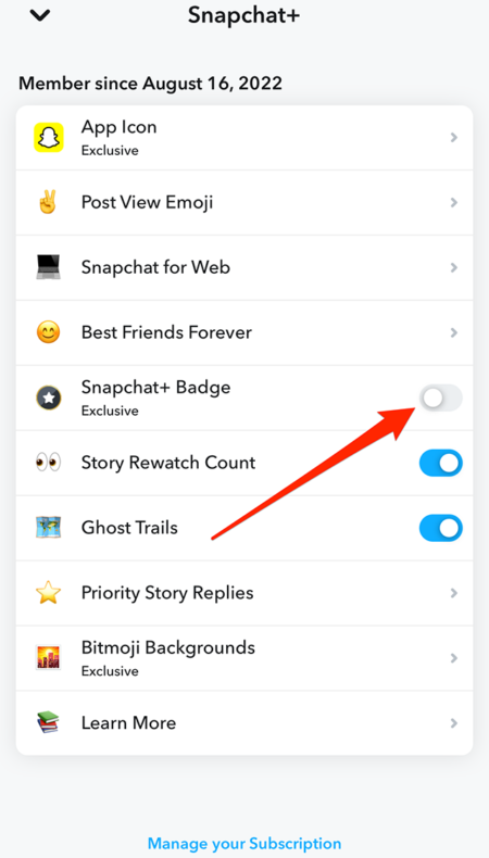 Snapchat+: How to Turn On the Snapchat+ Badge