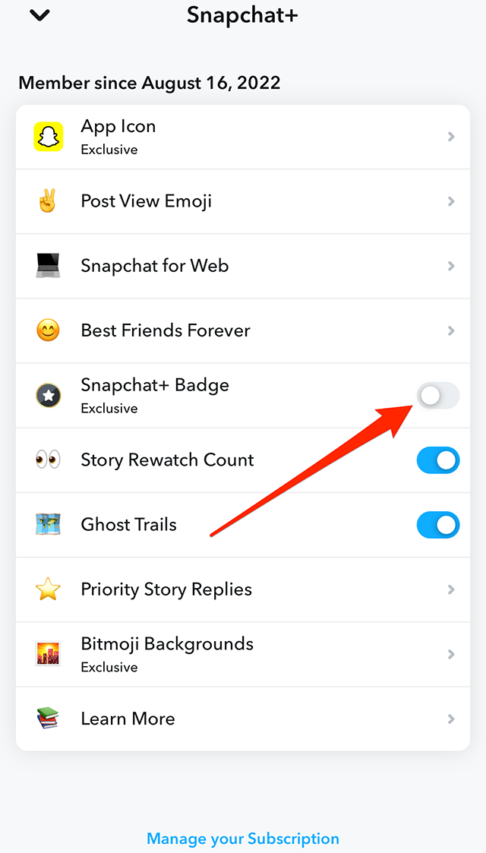 Snapchat+: How to Turn On the Snapchat+ Badge