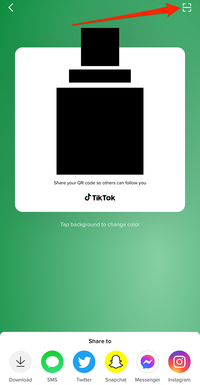 TikTok: How to Scan a QR Code