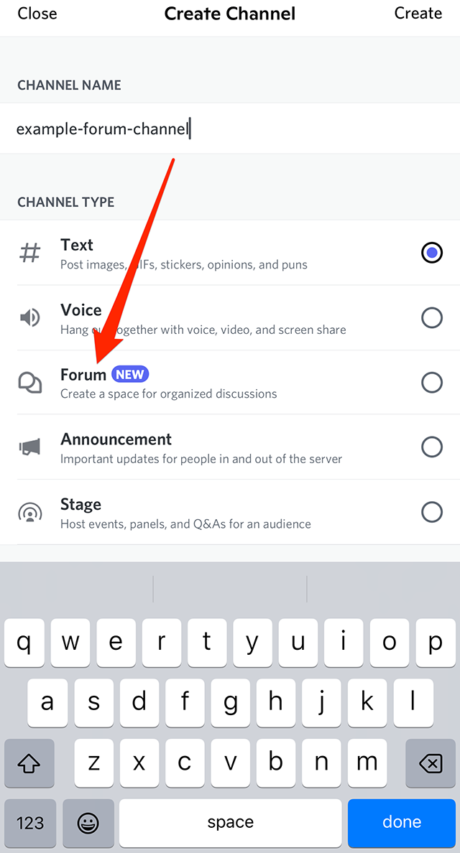 Discord: How to Create a Forum Channel on Mobile