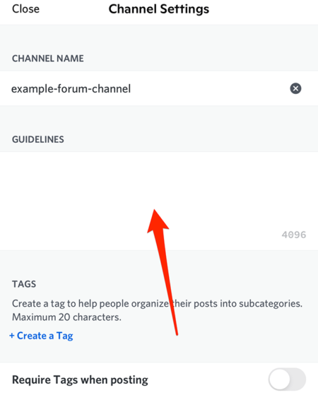 Discord: How to Add Guidelines to a Forum Channel