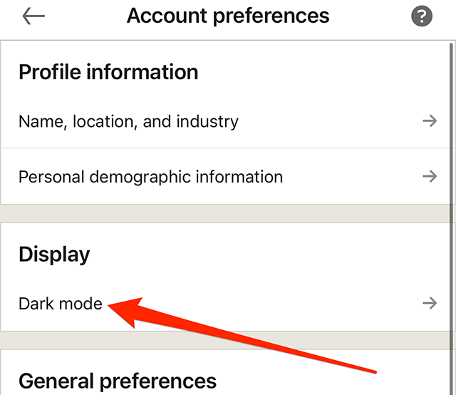 LinkedIn: How to Turn On Dark Mode