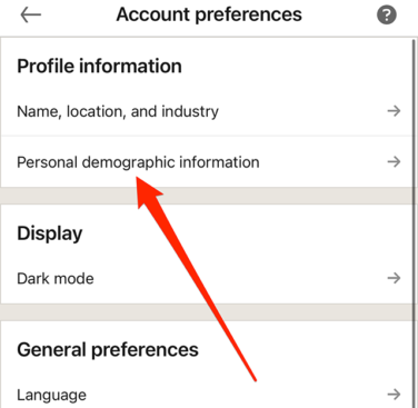 LinkedIn: How to Share Personal Demographic Information