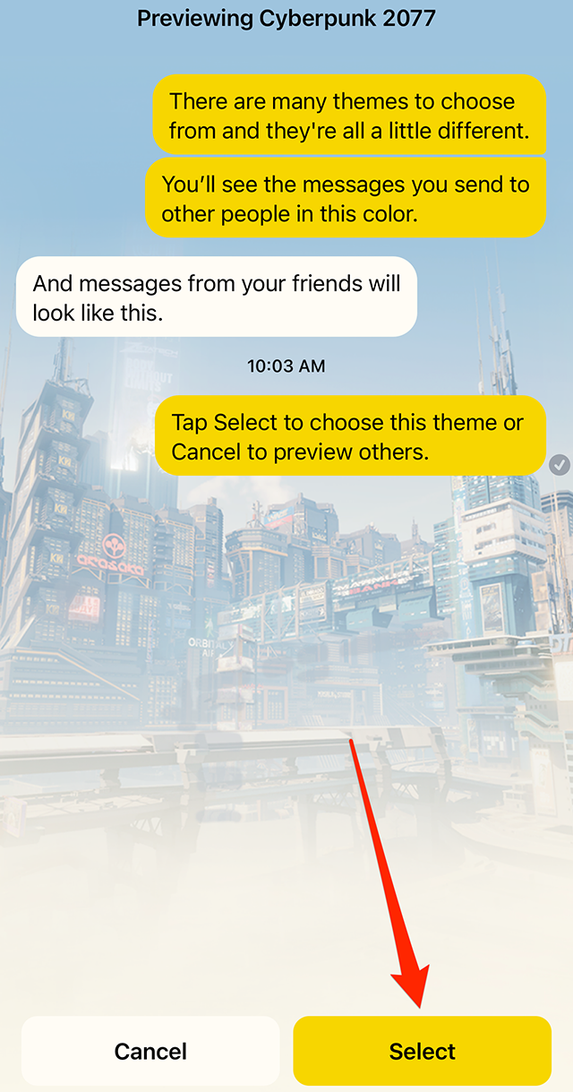 Messenger: How to Use the Cyberpunk 2077 Chat Theme
