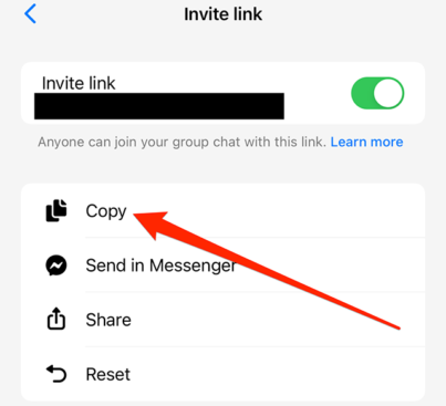 Messenger: How to Use Group Invite Links