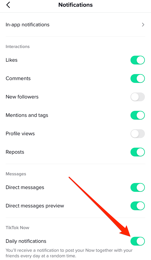 TikTok: How to Turn Off Daily TikTok Now Push Notifications